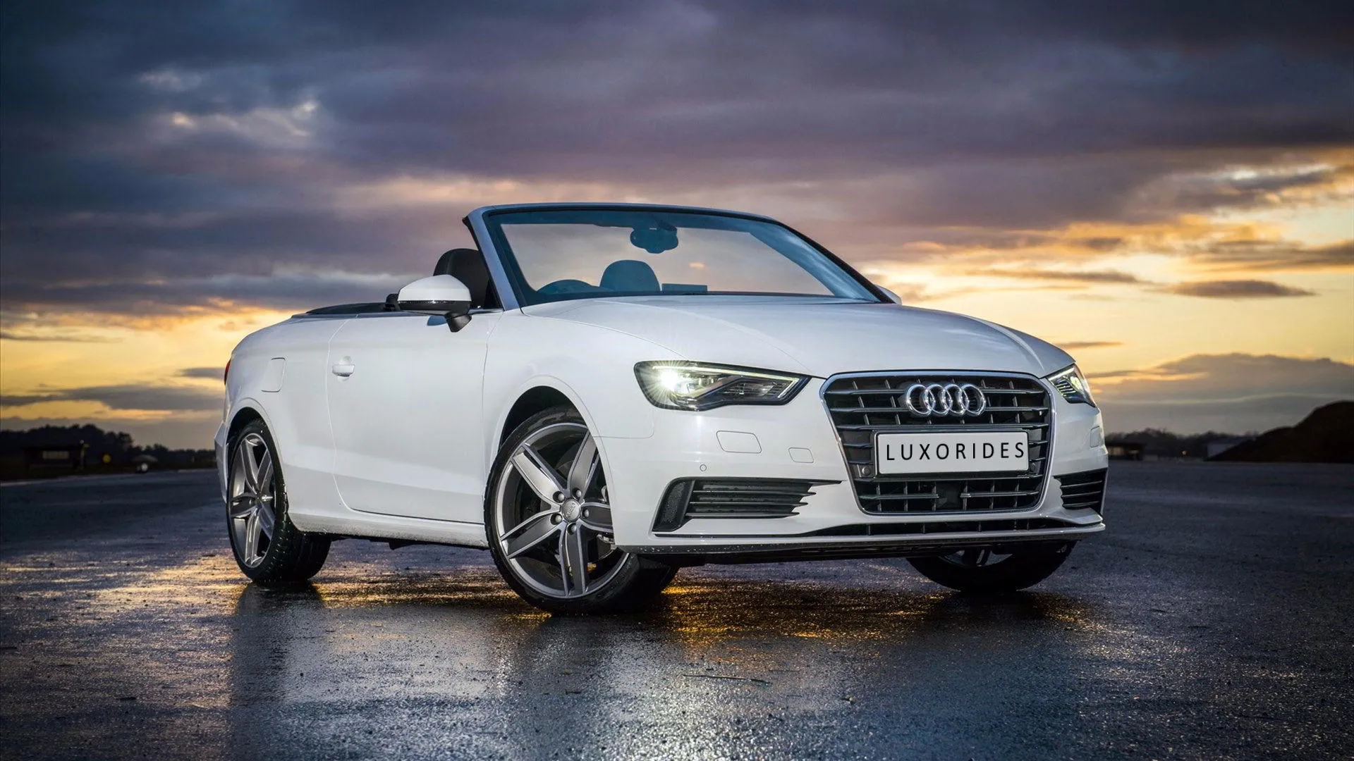 Rent Audi A3 Convertible (White) in Delhi at Affordable Price | Luxorides